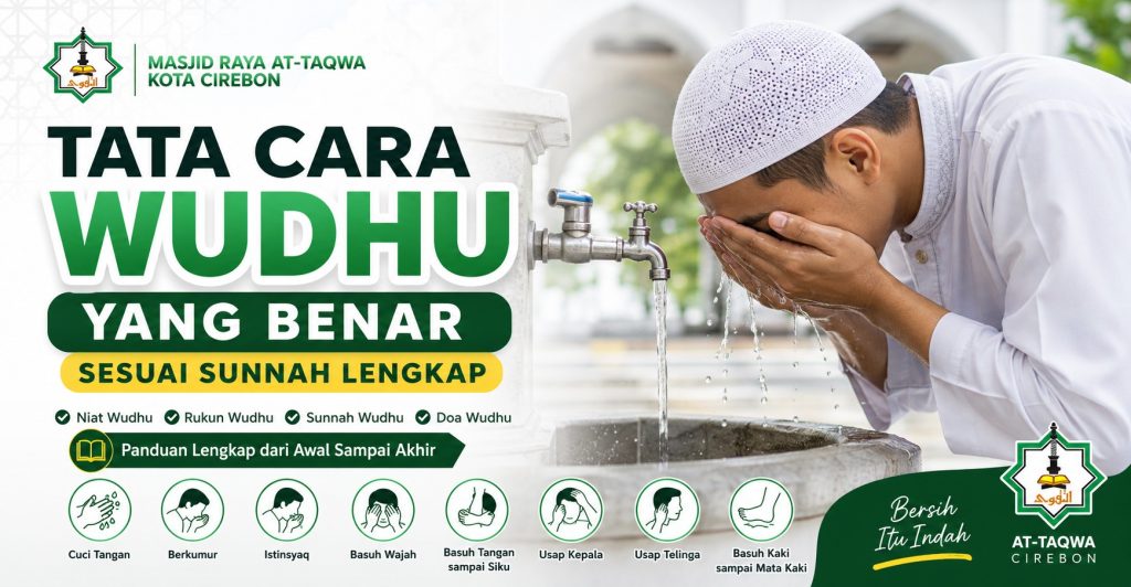 Tata Cara Wudhu yang Benar Sesuai Sunnah Rasulullah S.A.W